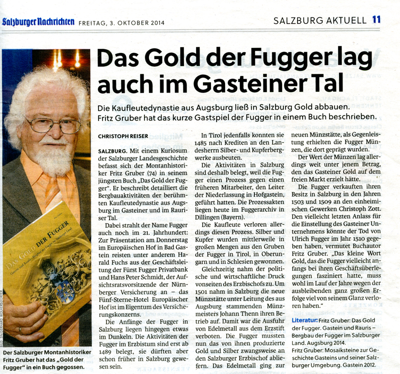 Pressestimmen – Das Gold der Fugger - context verlag Augsburg Nürnberg